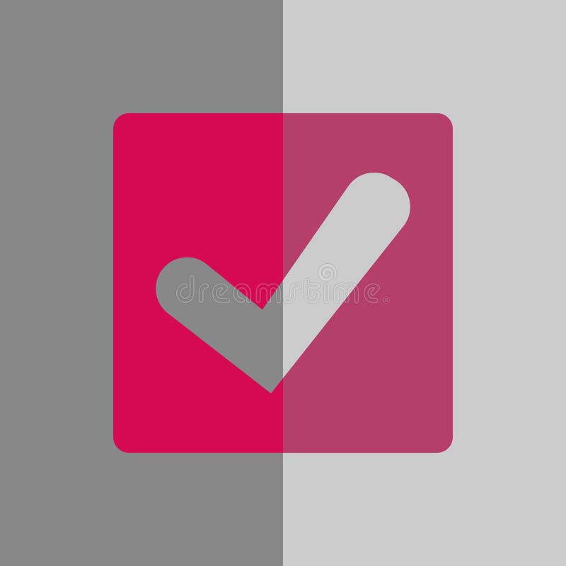 Confirm Icons; Vector Illustration. Flat Design Style Stock Vector ...