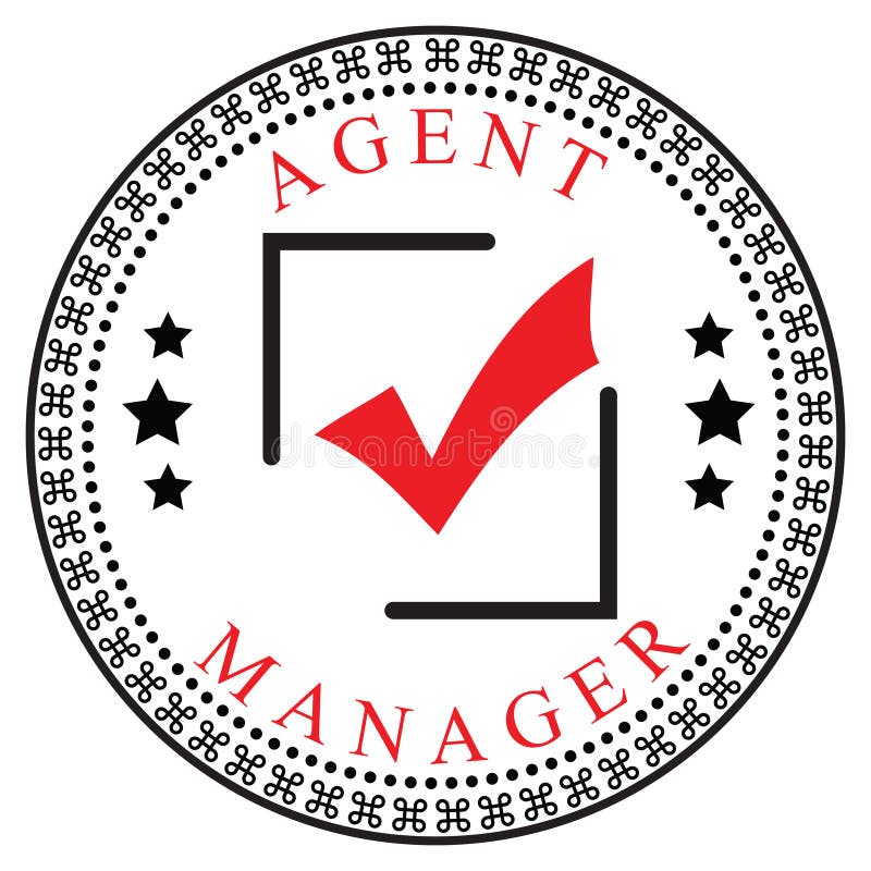 Confirmation for Agent or Manager Stock Vector - Illustration of mark ...