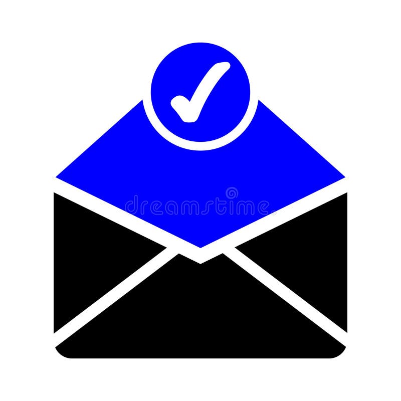 Confirmation Email Icon stock illustration. Illustration of graphic ...