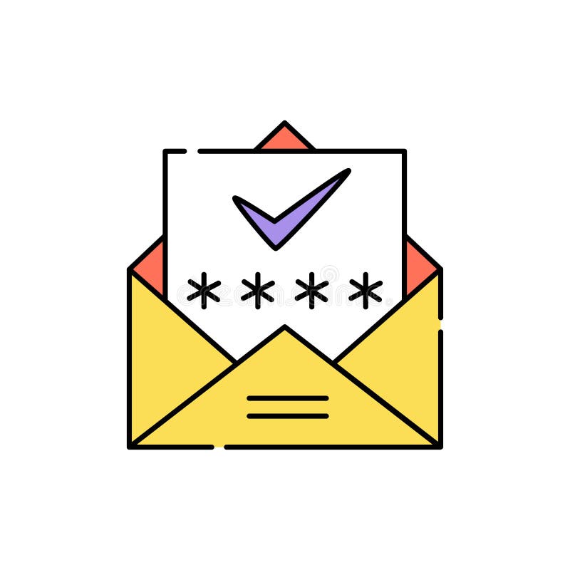 Confirmation Email with Checklist Stock Vector - Illustration of ...