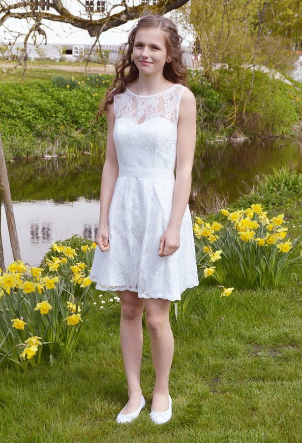 Confirmation stock photo. Image of white, summer, lady - 100593868