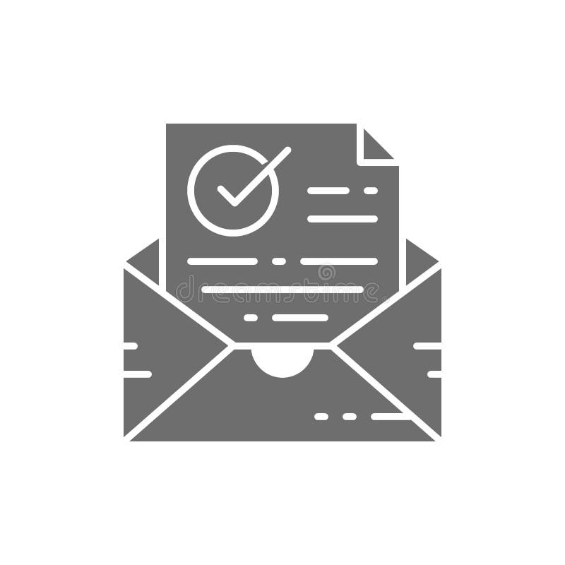 Confirmation Letter, Checked, Envelope With Check Mark, Verification ...