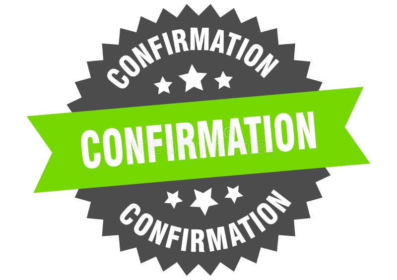 Confirmation sign stock illustration. Illustration of creative - 89055871