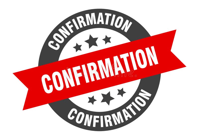 Confirmation sign stock illustration. Illustration of creative - 89055871