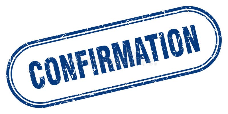 Textured Confirmation Stamp Seal and Rainbow Accept Tick Collage Stock ...