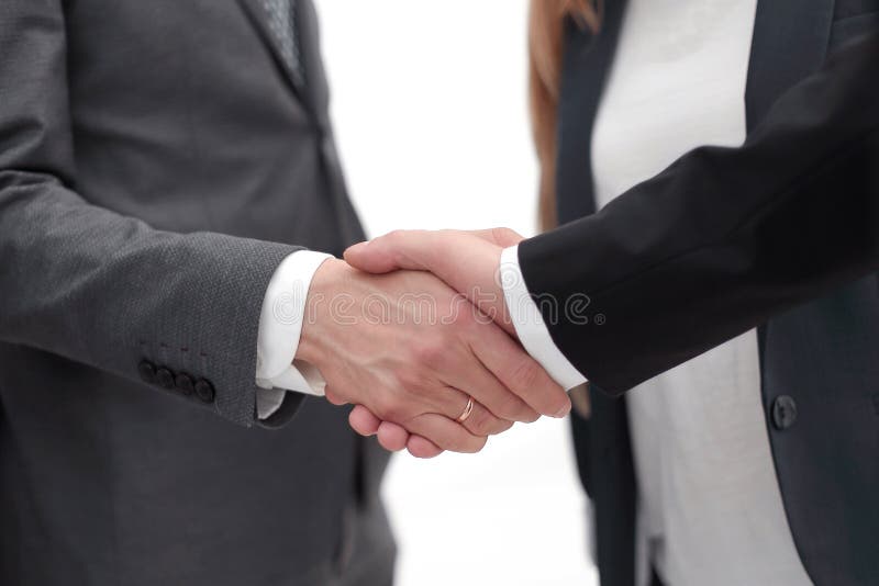Confirmation of the Transaction Handshake Stock Image - Image of ...