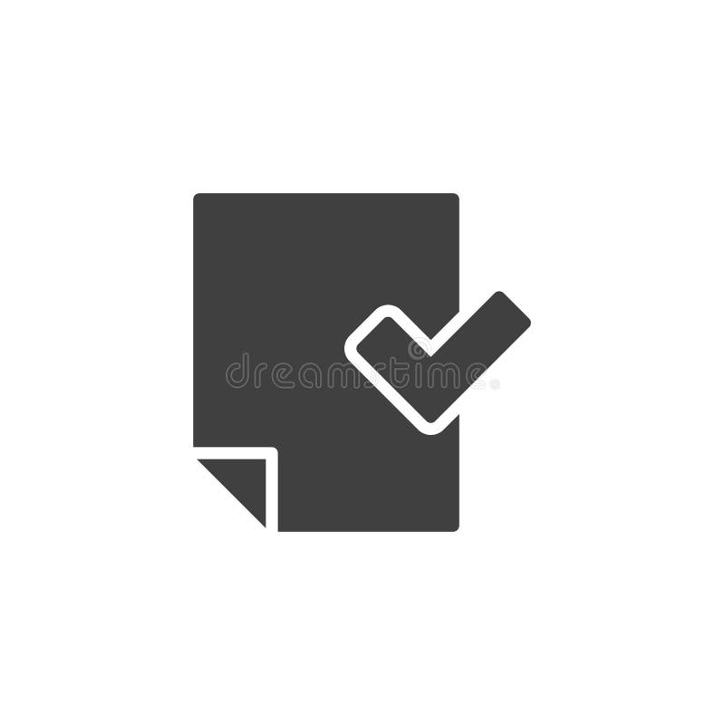 Confirmed Document File Vector Icon Stock Vector - Illustration of ... Confirmed Document File Vector Icon Stock Vector - Illustration of ...