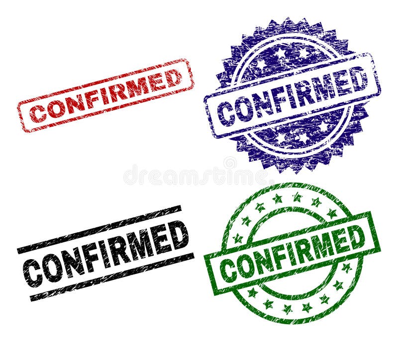 Grunge CONFIRMED Textured Stamp Seals Stock Vector - Illustration of ...