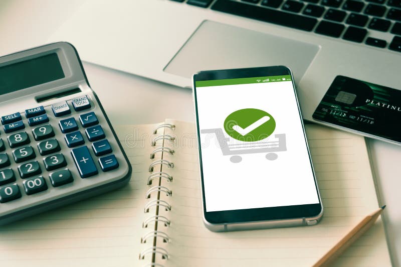 Confirmed Smartphone Order Success Stock Photo - Image of communion ...