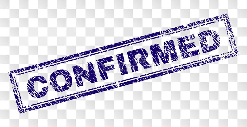 Scratched CONFIRMED Rectangle Stamp Stock Vector - Illustration of ...