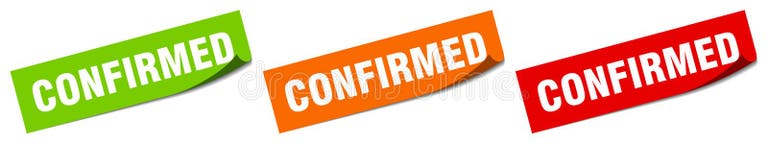 Confirmed Sticker. Confirmed Square Isolated Sign Stock Vector ...