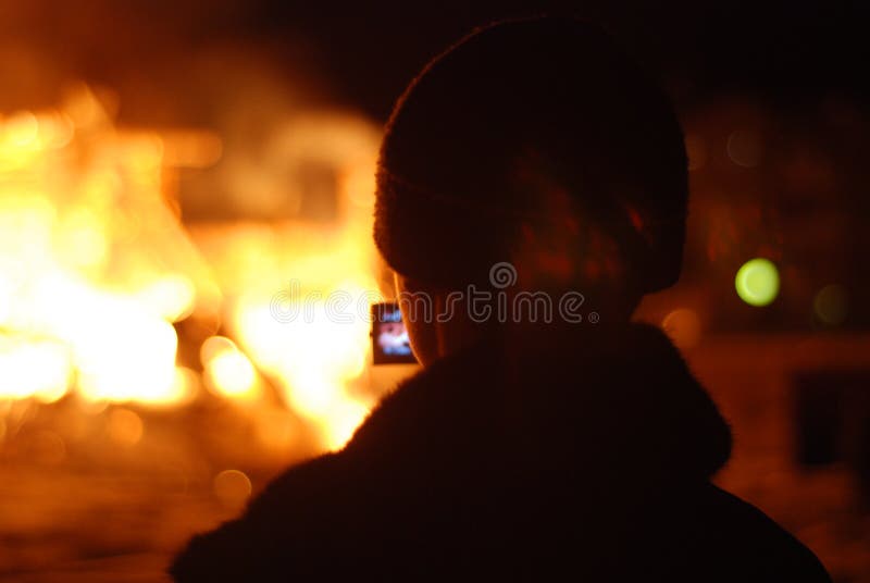 Conflagration / Burning / Firefighters / Fire, People on Fire Stock ...