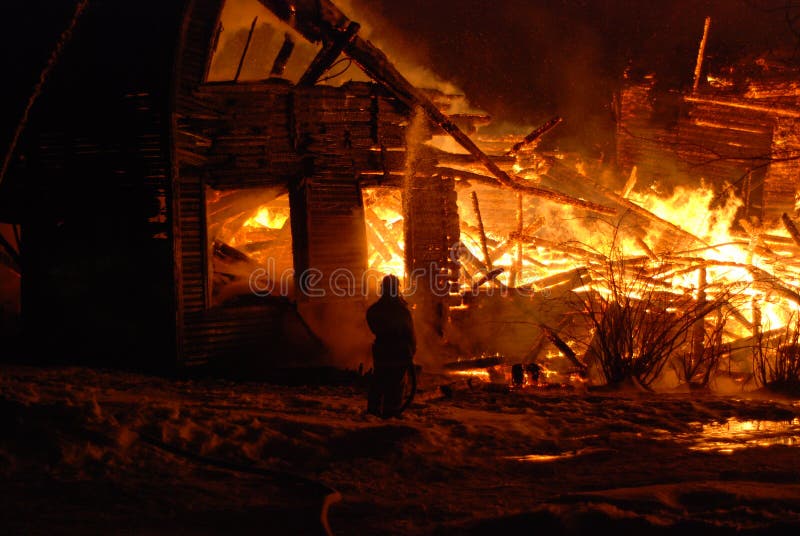 Conflagration / Burning / Firefighters / Fire, People on Fire Stock ...