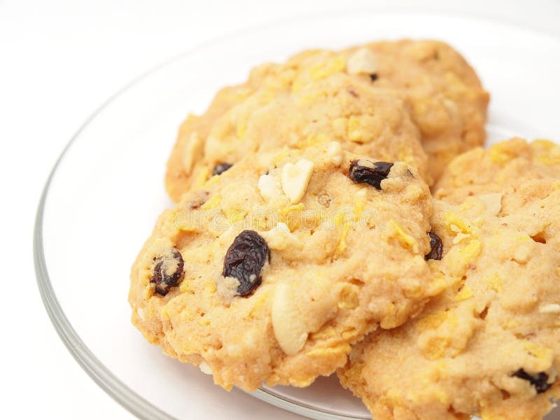 Conflex and raisin cookies stock photo. Image of flavor - 29546718