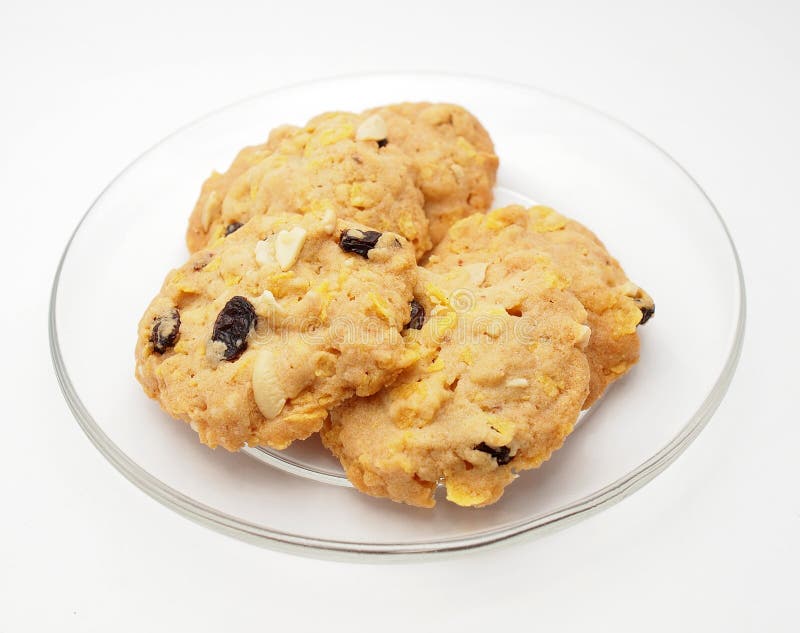 Conflex and raisin cookies stock image. Image of food - 29546719