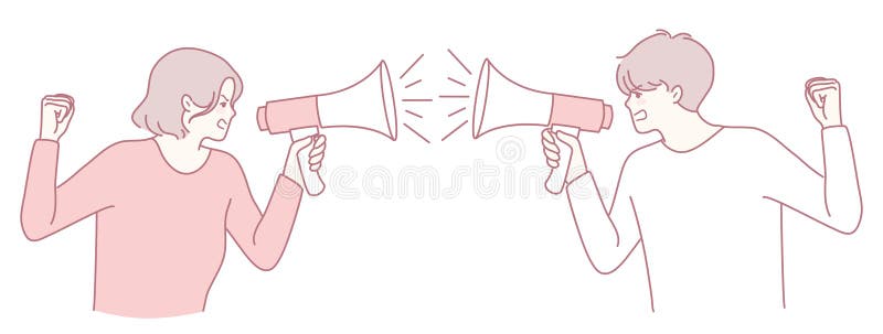 Conflict Communication Voices Raised in Argument, Showcasing the ...