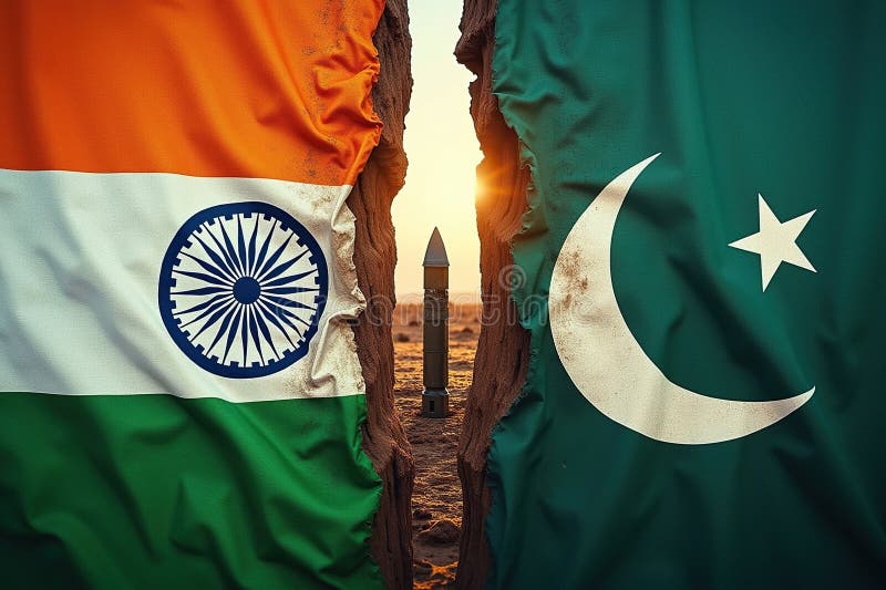 Conflict between countries stock illustration. Illustration of control ...