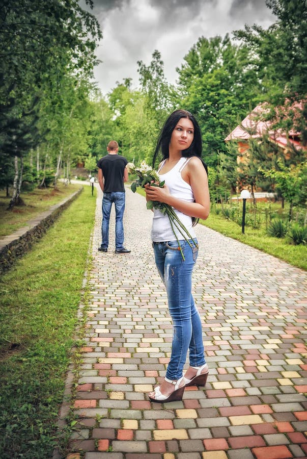 Conflict and Emotional Stress in Young People Stock Image - Image of ...