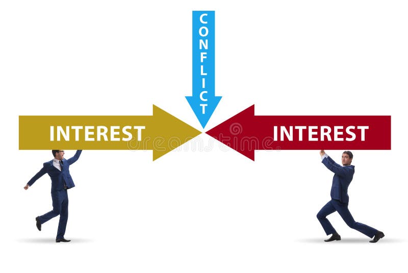 Conflict of Interest Concept in Ethical Business Stock Illustration ...