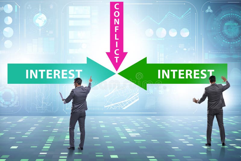 Conflict of Interest Concept in Ethical Business Stock Illustration ...