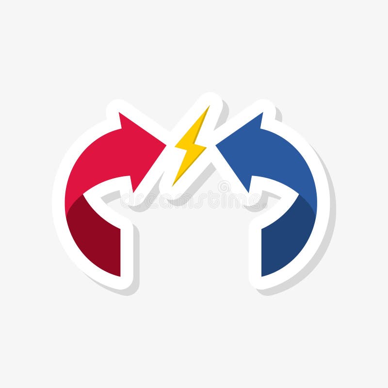 Conflict of Interest Sticker Stock Vector - Illustration of manager ...