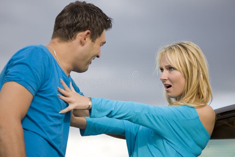 Conflict in relationship stock image. Image of harassment - 20750775