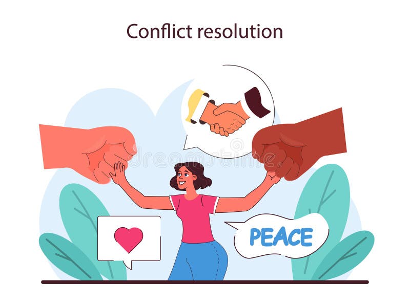 Conflict Resolution Concept. Harmonious Resolution of Business ...