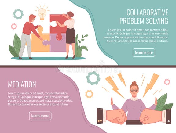 Conflict Resolution Flat stock vector. Illustration of workplace ...