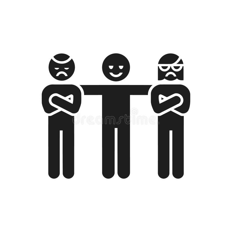 Conflict Resolution Icon stock vector. Illustration of negotiation ...