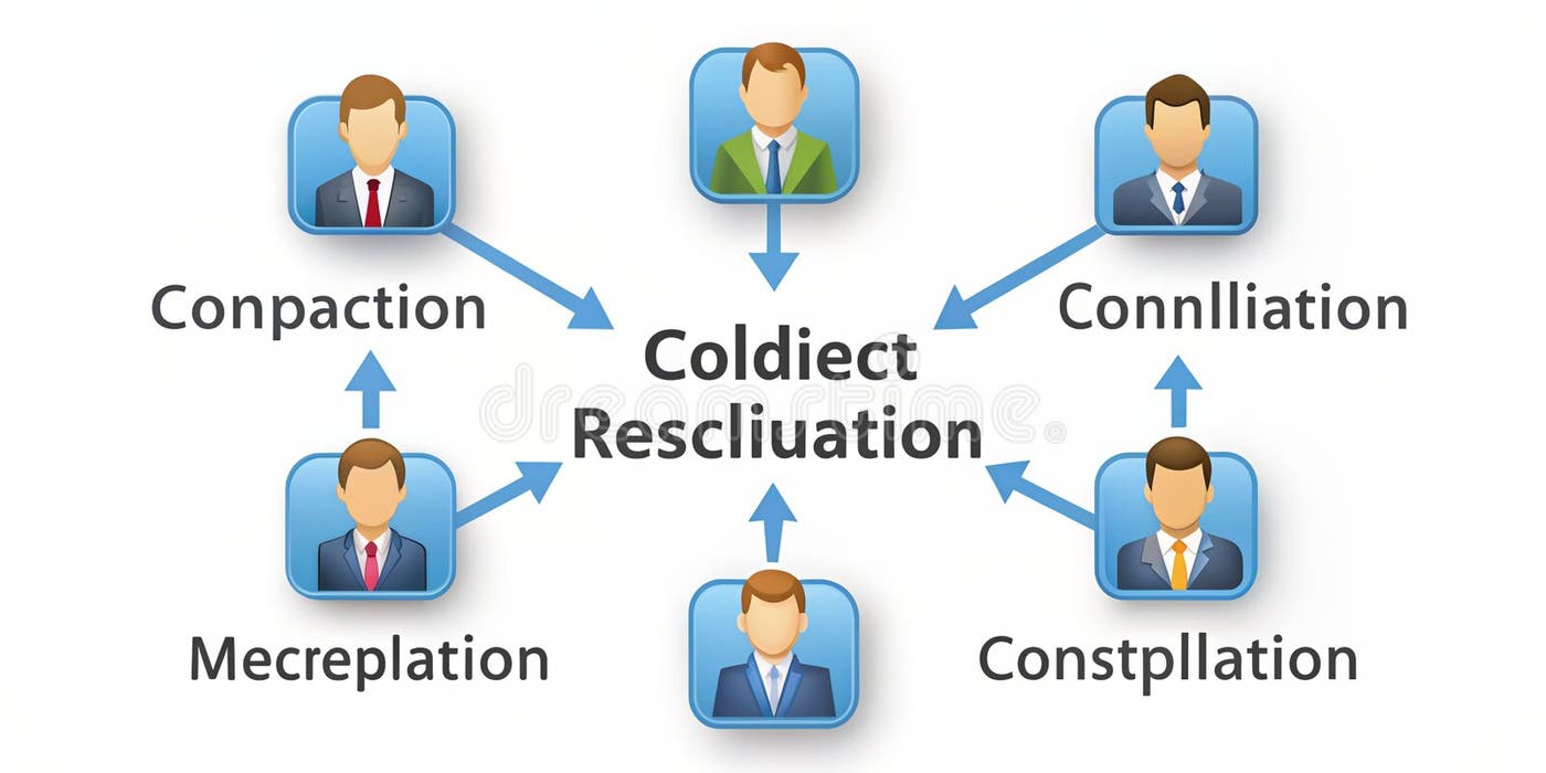Conflict Resolution Process Stock Illustrations – 423 Conflict ...