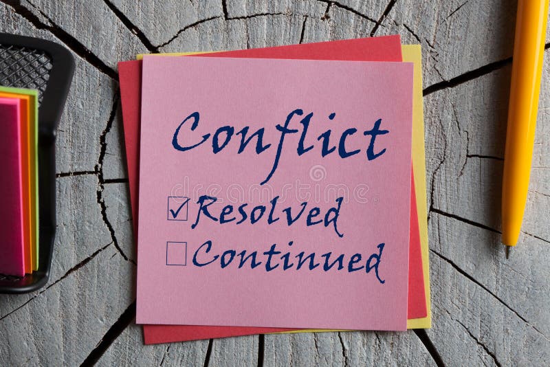 Conflict Resolved Continued Stock Image - Image of concilliation ...