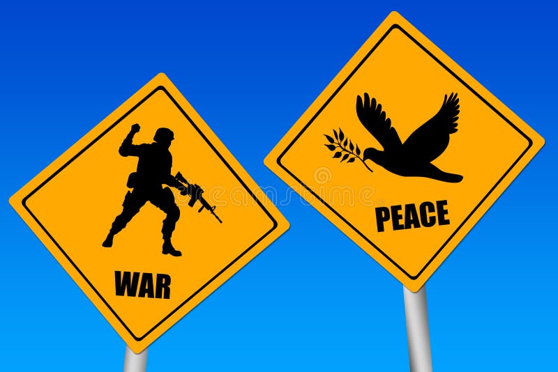 Conflict signs stock illustration. Illustration of peace - 61553467