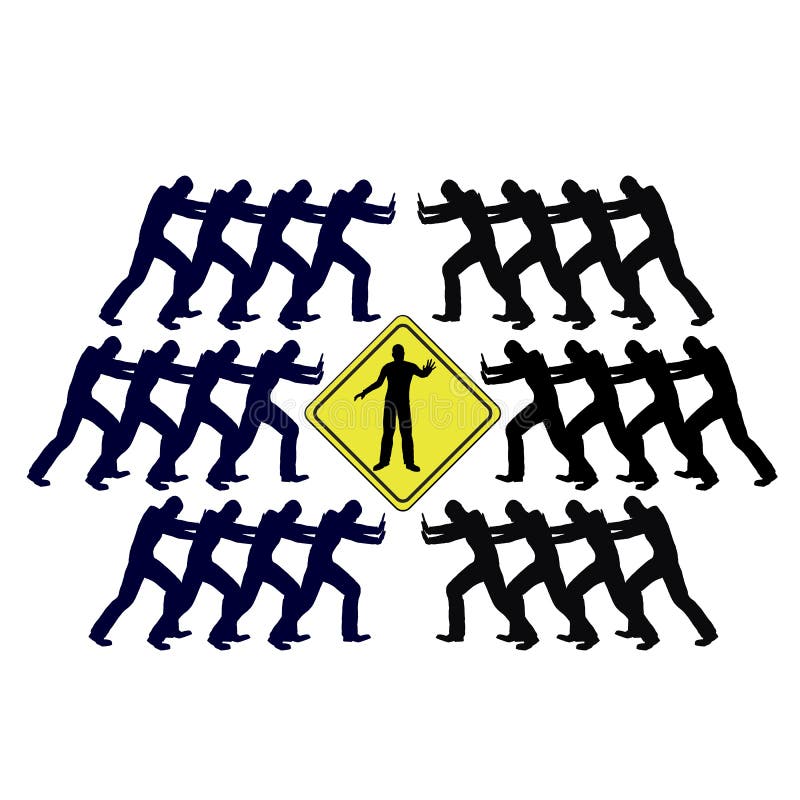 Conflict Solving Concept through Mediation Stock Illustration ...