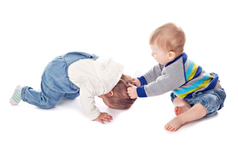 Conflict between children stock image. Image of relationship - 23864741