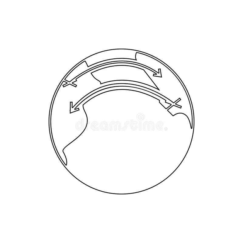 Conflict between the Two Countries Icon in Badge Style Stock ...