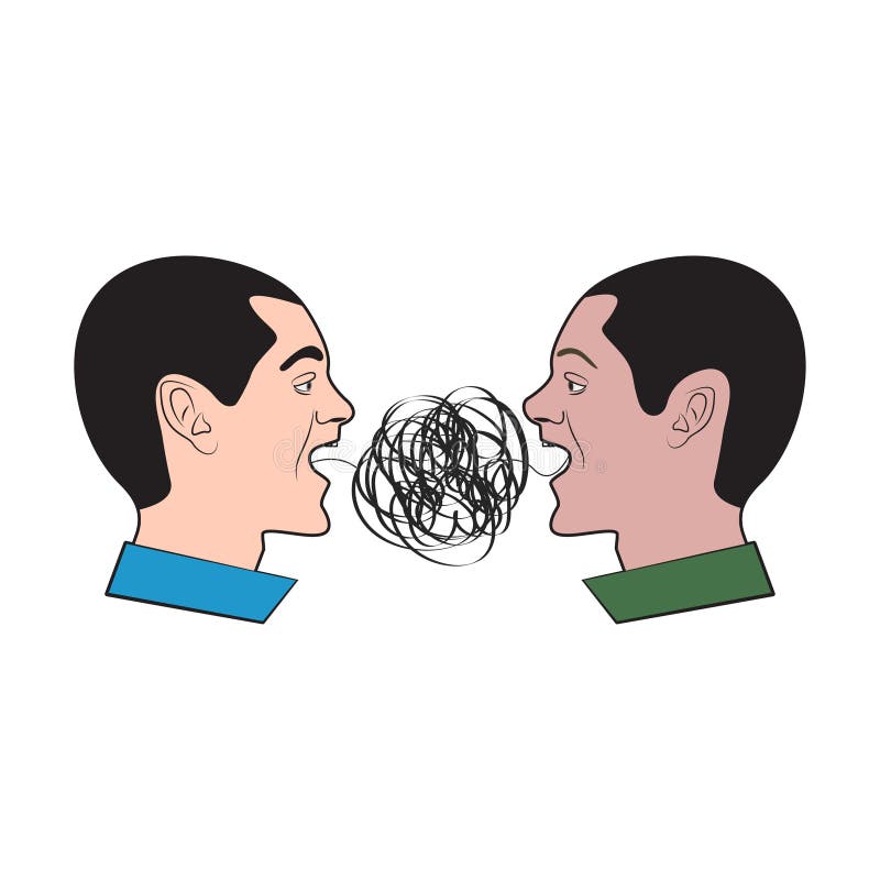 Verbal Confrontation in Business Stock Vector - Illustration of ...