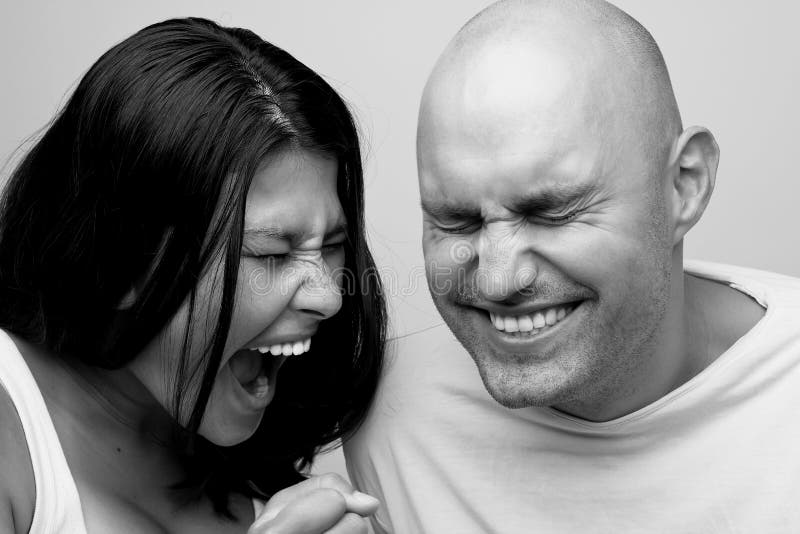 Conflict, young couple. stock photo. Image of impatient - 45491254