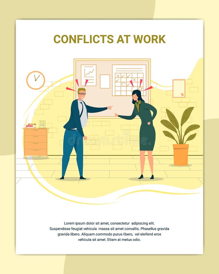 Work Conflicts Stock Illustrations – 139 Work Conflicts Stock ...