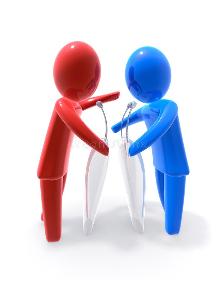 Conflit illustration stock. Illustration du blame, bureau - 7141690