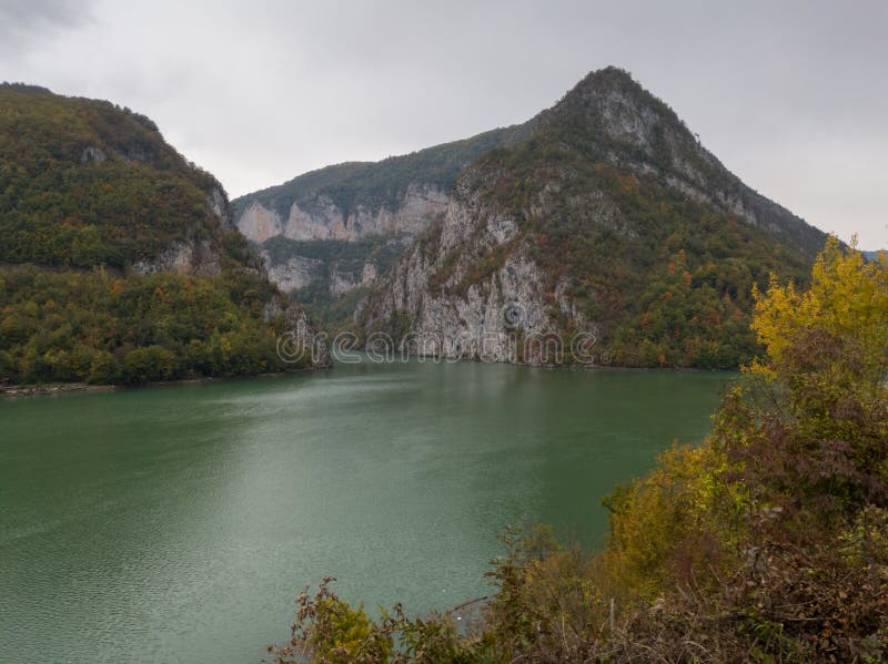 The Confluence of the Lim River and the Drina River in the Canyon in ...