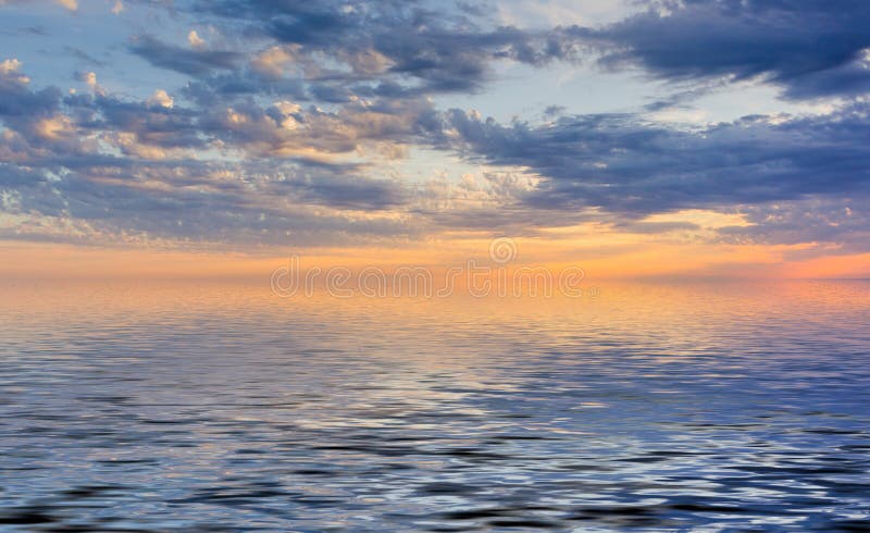 The Confluence of a Small River in the Sea. Stock Image - Image of ...