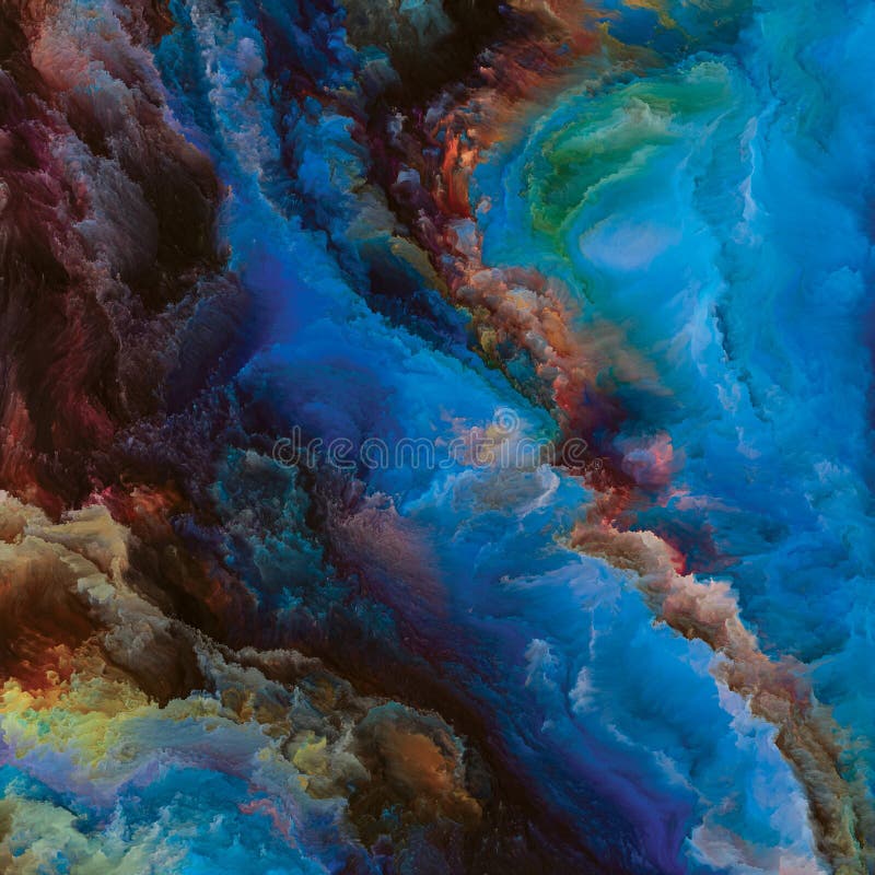 Confluence of Vibrant Colors Stock Image - Image of vibrant, amorphous ...