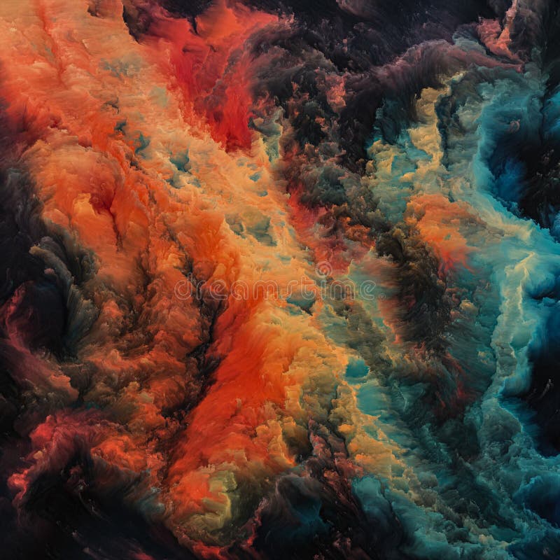 Confluence of Vibrant Colors Stock Image - Image of fathomless ...