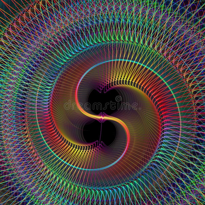 Confluence of Wavelength stock illustration. Illustration of scattering ...