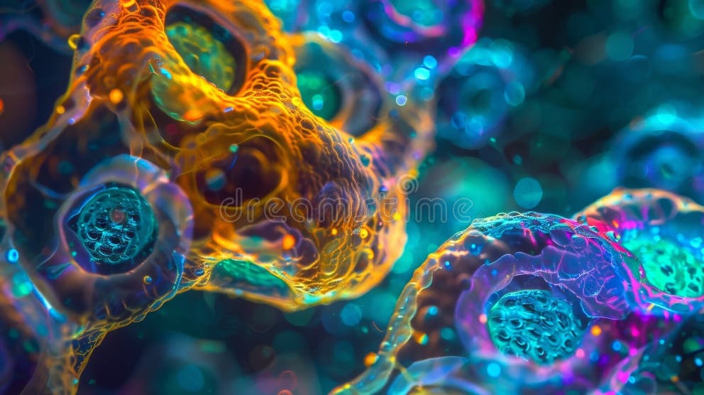 Confocal Microscopy Image of a Cell Undergoing Apoptosis with ...