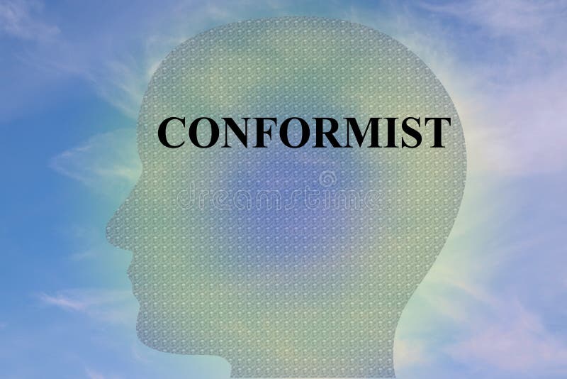 Conformista - Concepto Mental Stock de ilustración - Ilustración de ...