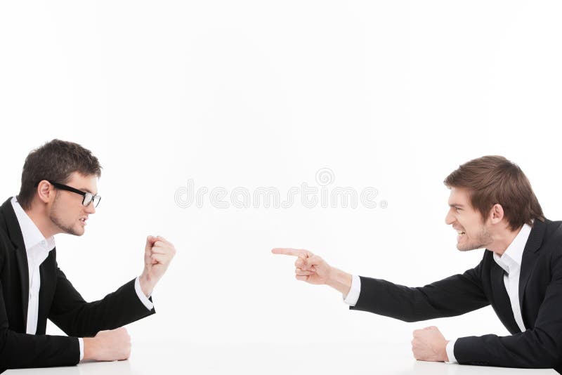 Confrontación De Los Hombres. Foto de archivo - Imagen de abierto ...