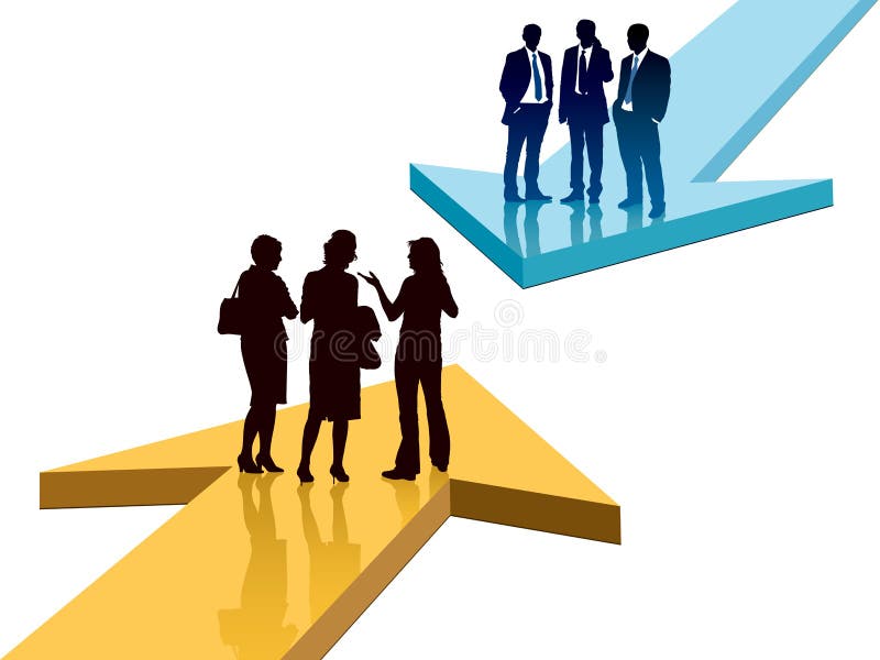 Business confrontation stock vector. Illustration of businessman - 11159209