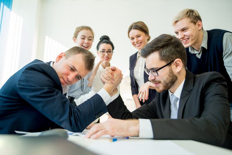 Confrontation in office stock image. Image of worker - 89759313