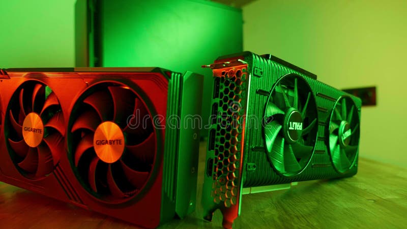 Confrontation between the Two Largest Vendors of Graphics Cards. Close ...